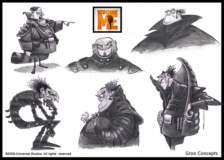 Living Lines Library: Despicable Me (2010) - Character Design