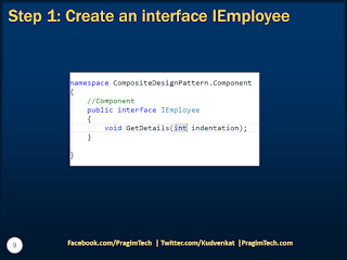 Sql server, .net and c# video tutorial: Composite Design Pattern - Slides