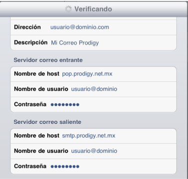 iShop Centro Magno: Configurar Prodigy Mail en iPad