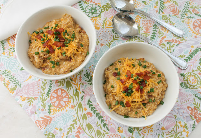 Food Lust People Love: Spicy Cheesy Bacon Oatmeal #FoodieExtravaganza