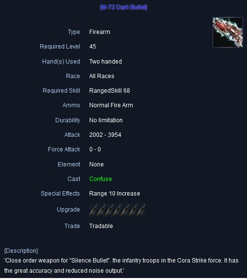 [M-72 Dark Bullet] - Guide RF Online
