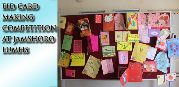 EID CARD MAKING COMPETITION AT JAMSHORO LUMHS | PAKTURK NEWS