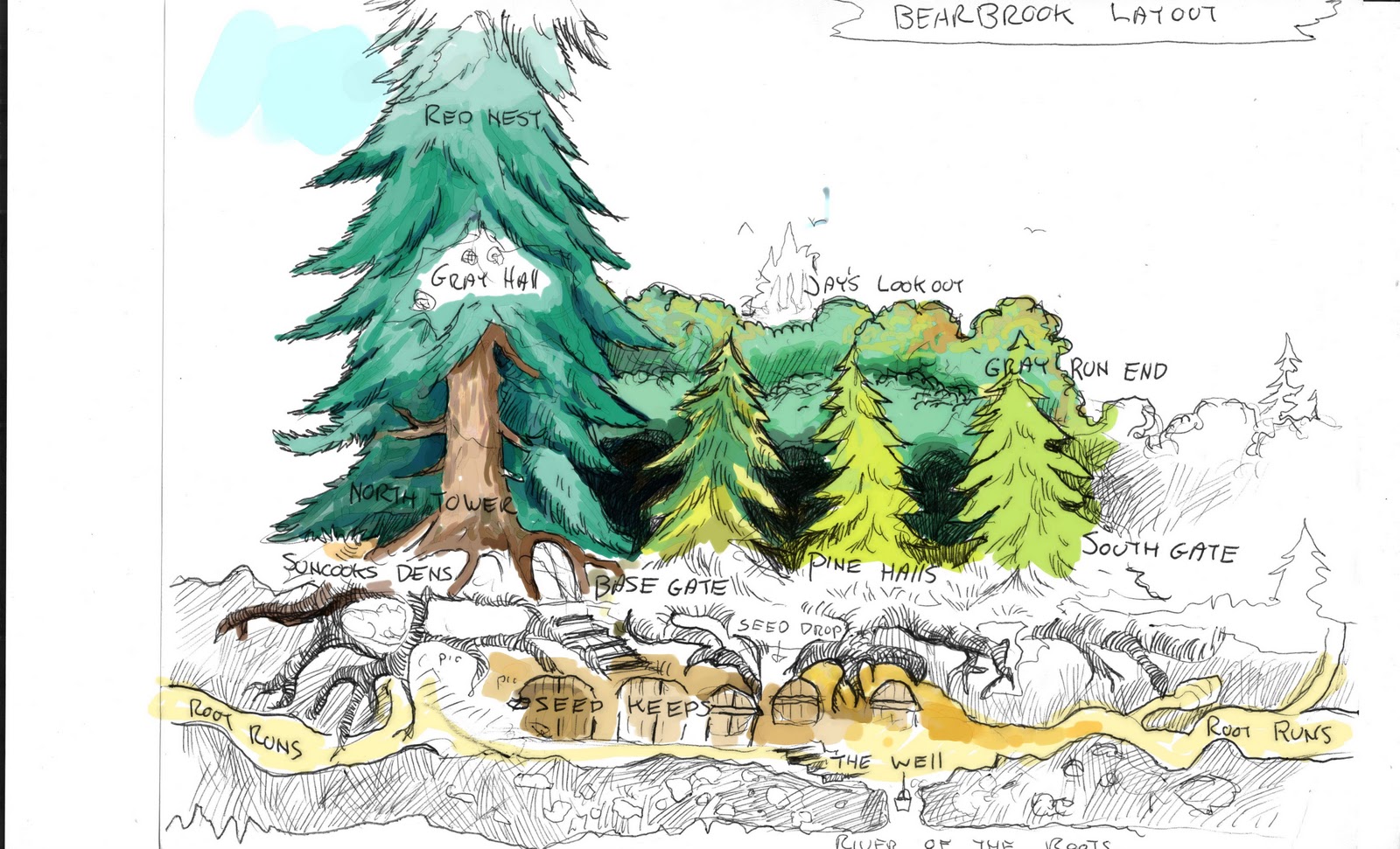 Fred Farwell Art: Bearbrook book project