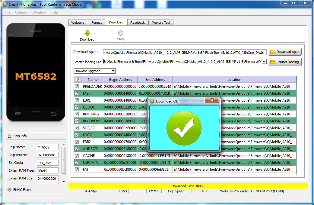 QMobile A910 MT6582 Flash File (100% Working Scatter) - Mobile Phone ...
