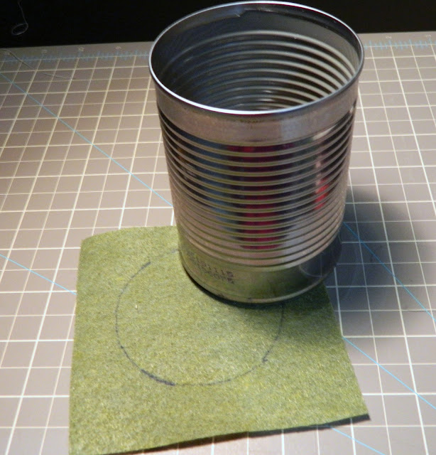 Weekend Doings: Tutorial: Fabric Covered Tin Can
