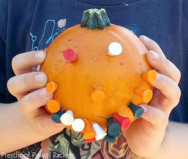 Shapes on Pumpkins! | Preschool Powol Packets