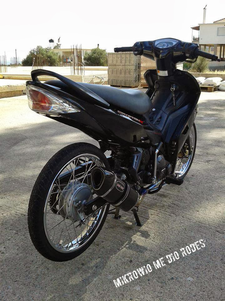 Mikrowio me dio rodes: Yamaha Crypton X 160cc Malossi