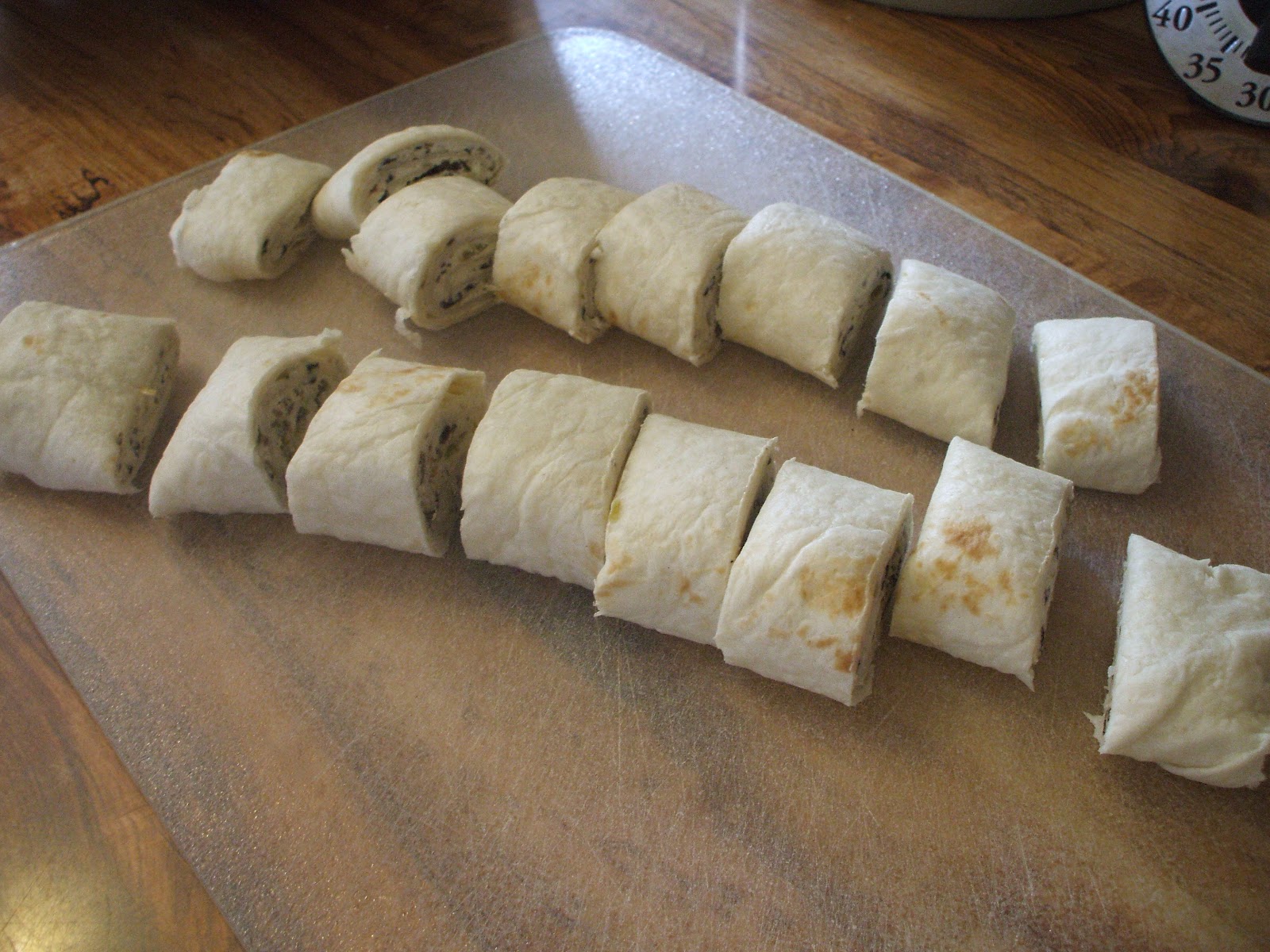Gray Cardigan: Tortilla Roll-ups & Our Super Bowl Food