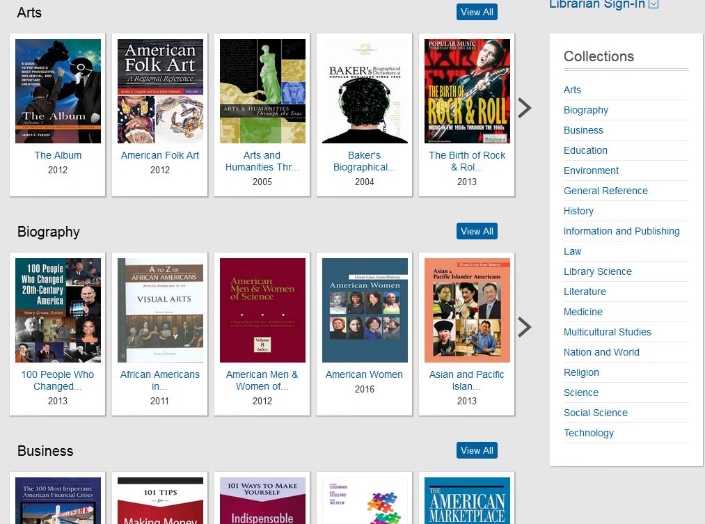 Spotlight on ...: Gale Virtual Reference Library (GVRL)