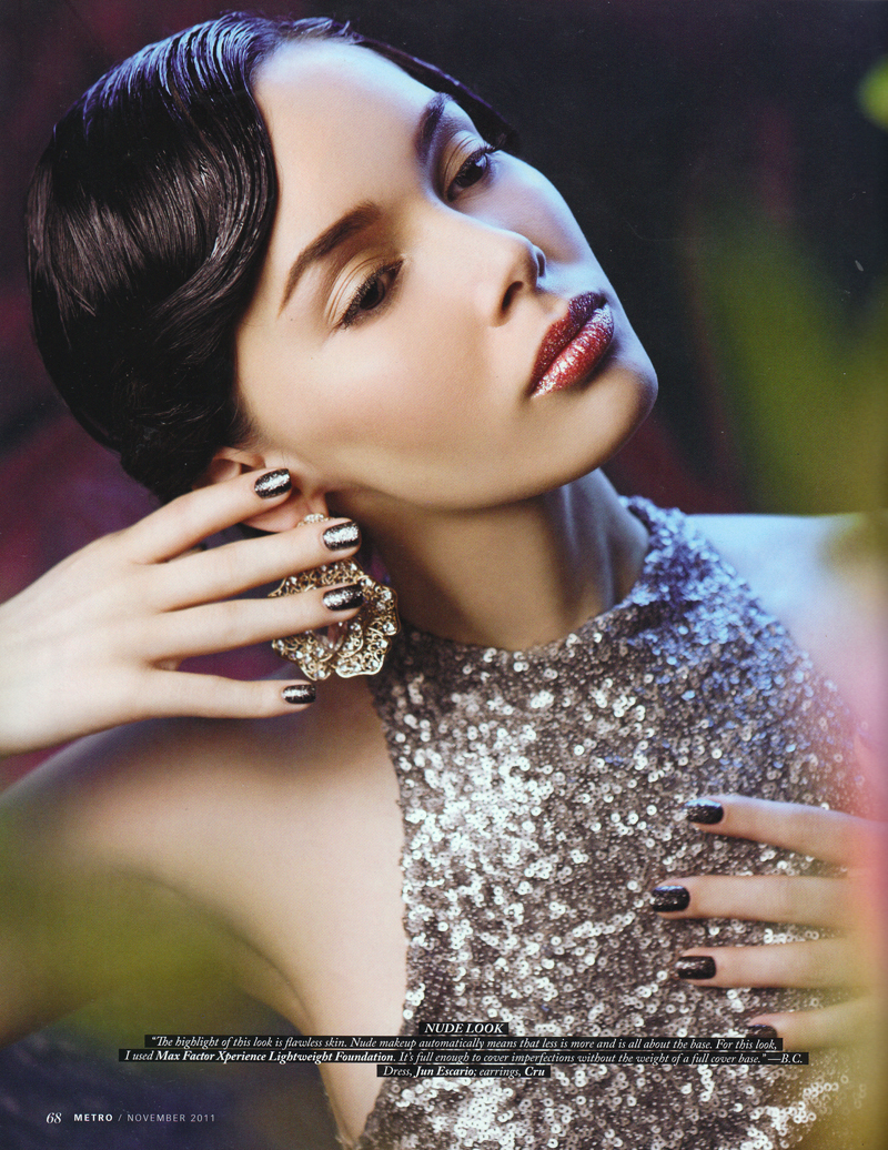 W Updates: Michelle Paloma for Metro magazine