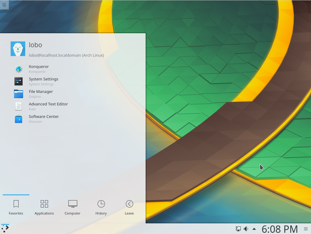 Instalação do KDE no Arch Linux