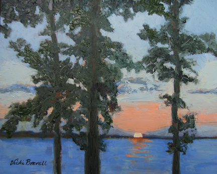 Vicki Brevell, Painter: Sam Rayburn Sunset II
