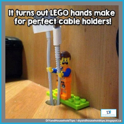 DIY And Household Tips: DIY Lego Cable Holder