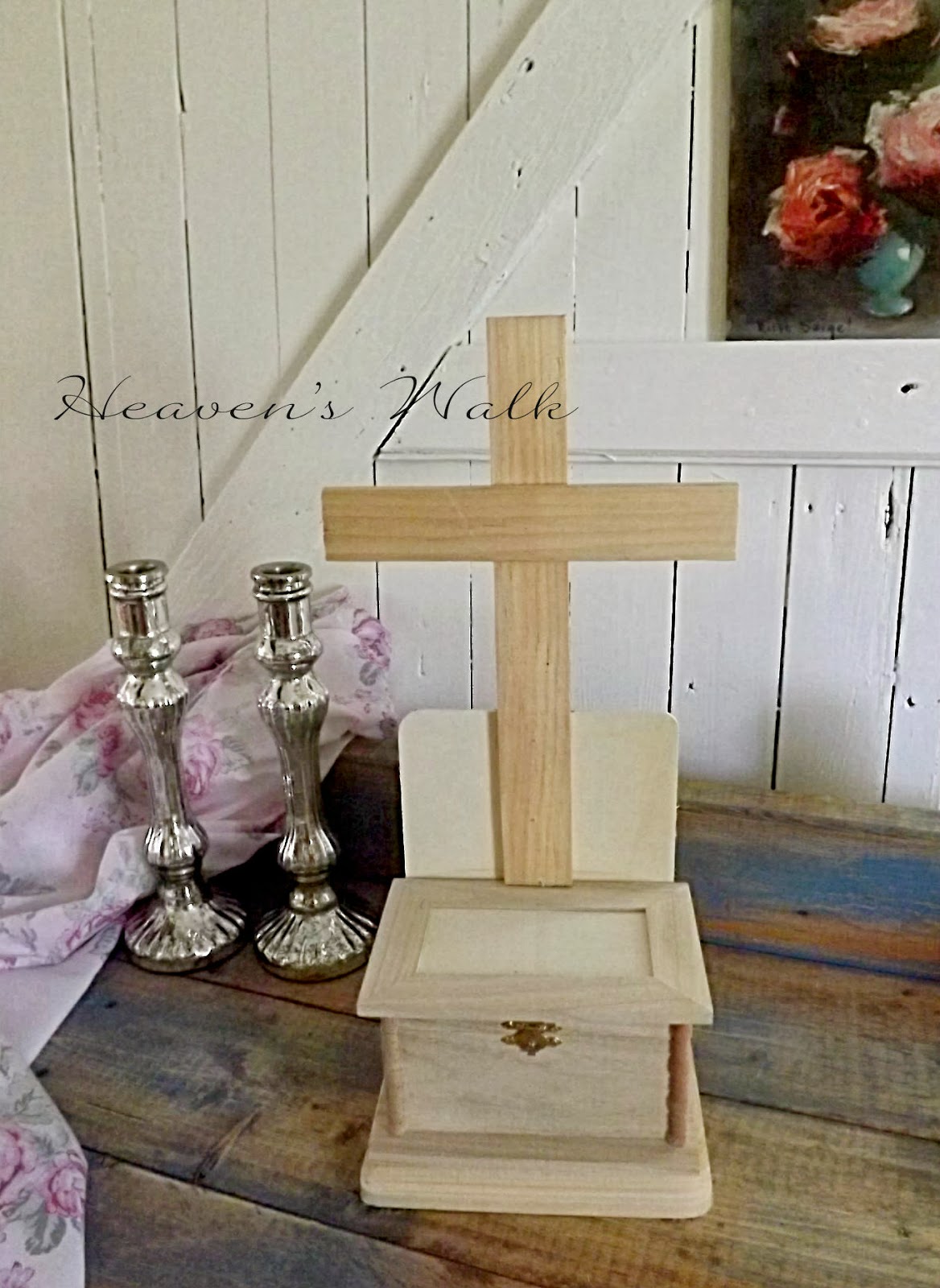Heaven's Walk: Religious Cross Altar Box