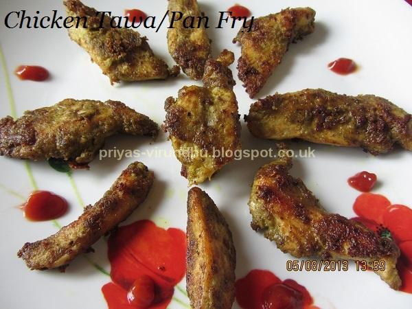 Priya's Virundhu: Chicken Tawa/Pan Fry Recipes – in two simple steps ...