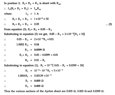 The Ayrton Shunt or Universal Shunt
