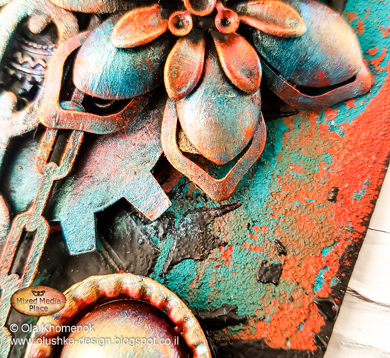 Mixed Media Place: Fantasy Rust tags by Ola Khomenok