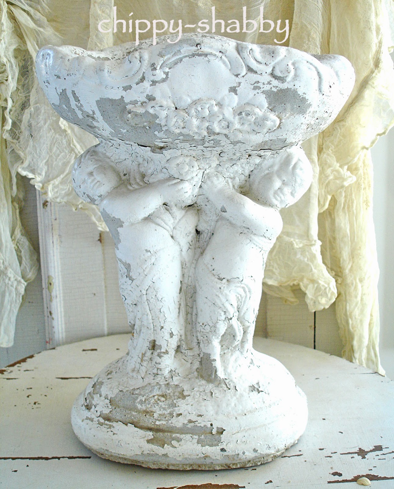 ChiPPy! - SHaBBy!: PeRfeCtLy ChiPPy!*!*! ViNtAGe CHERUB STATUE...
