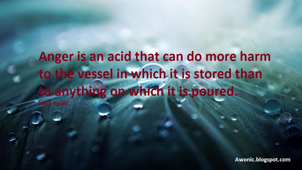 Mark Twain Iconic Quotes About Anger ~ Passion To Know