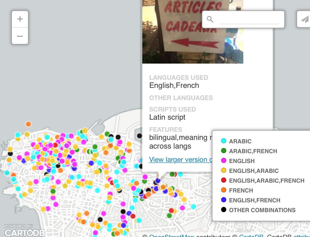 Map of the Week: Linguistic Landscapes of Beirut