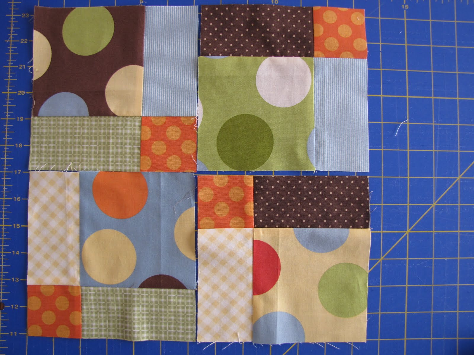 Granny Ann's: Split 9-Patch Quilt