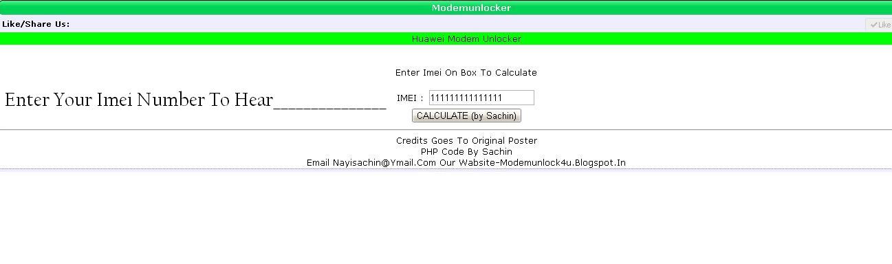 MODEMUNLOCK AND TRICKS: HUAWEI NEW UNLOCK CODE CALCULATOR