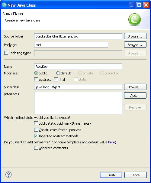 Simple Workingrunning Example Code Create Stacked Bar Charts In Java Using Jfreechart
