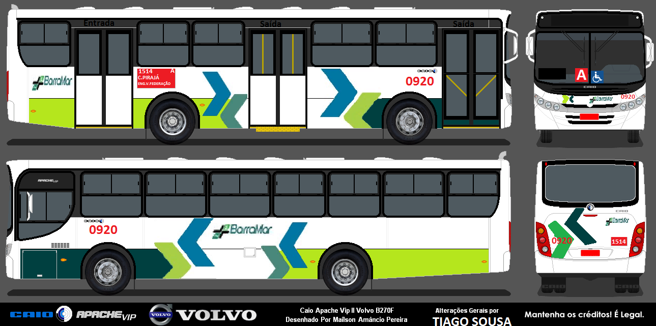 Apache VIP 2 Barramar | DESENHO ONIBUS BRASIL