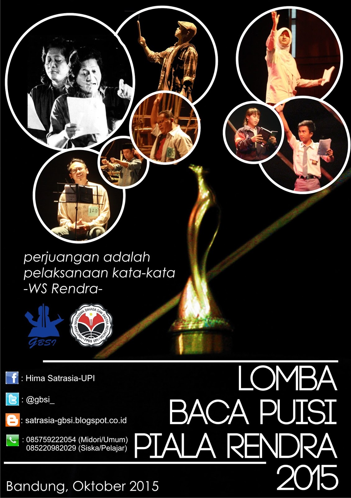 GBSI HIMA SATRASIA: Lomba Baca Puisi Piala Rendra (LBPPR) Tingkat Nasional