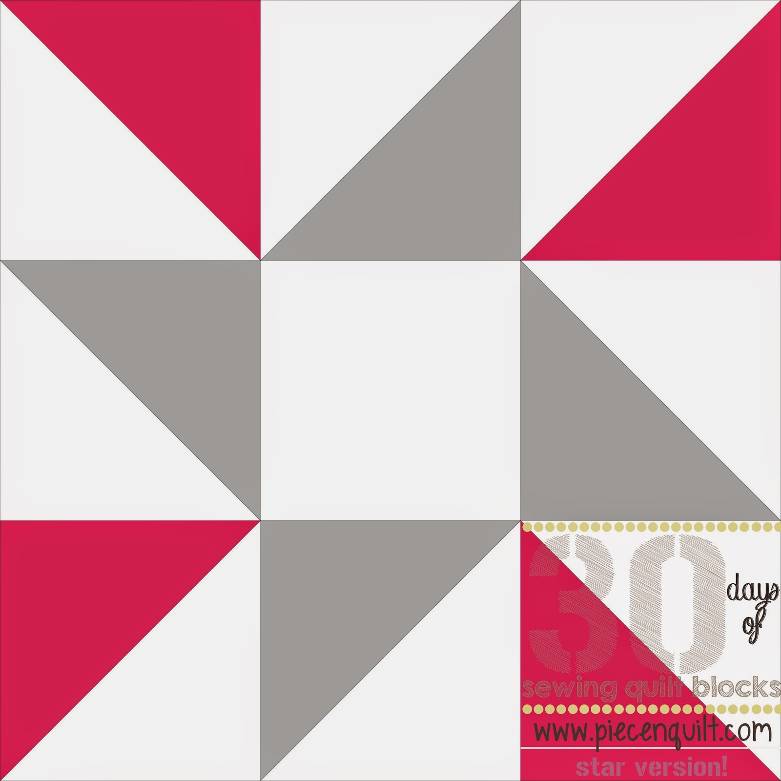 Piece N Quilt: How to: Nine Patch Star - 30 Days of Sewing Quilt Blocks ...