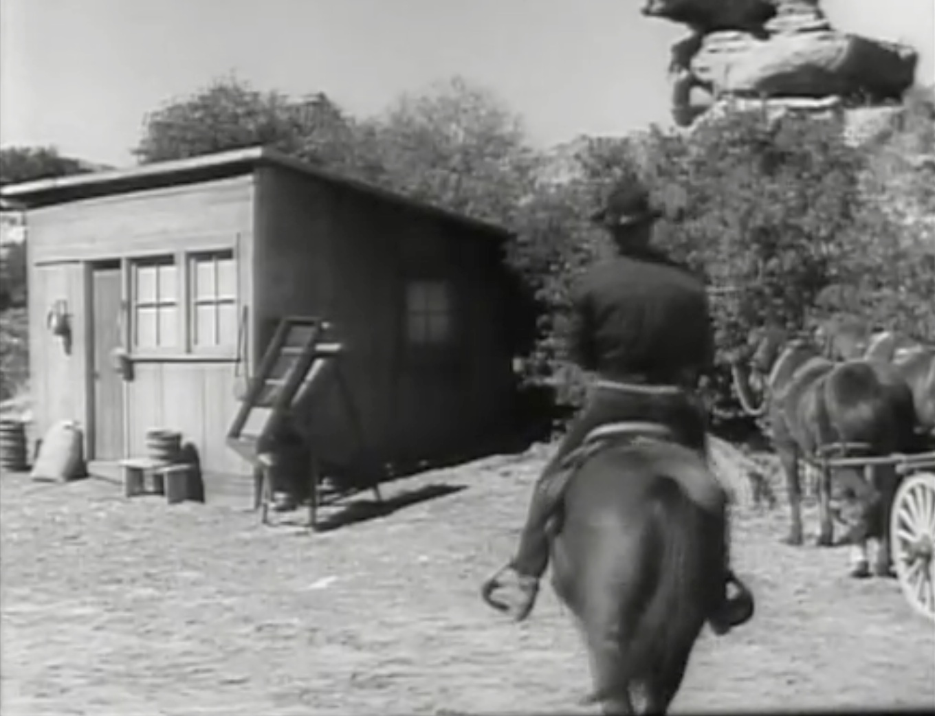 Iverson Movie Ranch: Built at Iverson: Lone Ranger Rock Shed
