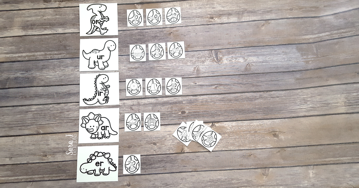 Bossy R Dinosaur Sort | Sara J Creations