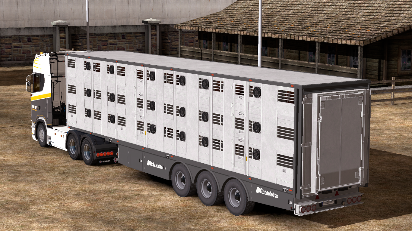 Ownable livestock trailer Michieletto V1.0 - Euro Truck Simulator 2 Mod ...