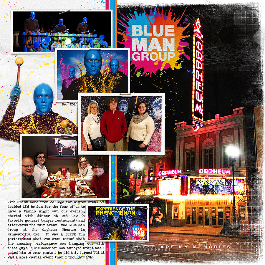 Barbara's Cre8ive Escape: Blue Man Group