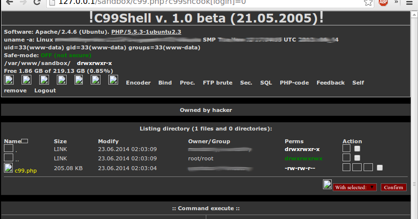 Backdoor en Shell C99.php (Bypass Password) ~ Blackploit [PenTest]