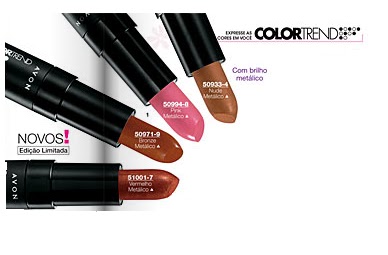 Blush & Cia: Nova linha de batons da Avon Color Trend