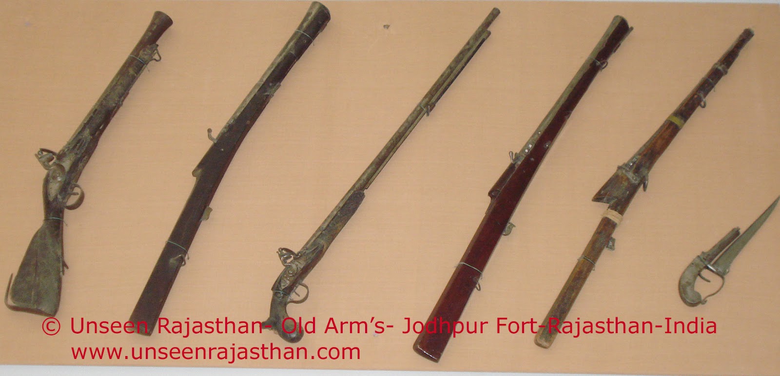 Unseen Rajasthan : India Travel-Old Arm's and Gun's-Jodhpur Fort ...