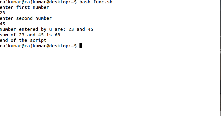 Shell Script To Add Two Numbers By The Use Of Function It s All About 