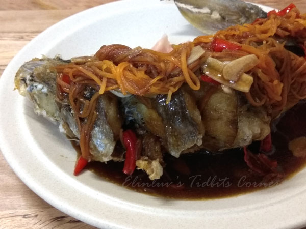 Elinluv's Tidbits Corner: Deep Fried Threadfin Fish ( Ikan Senangin ...