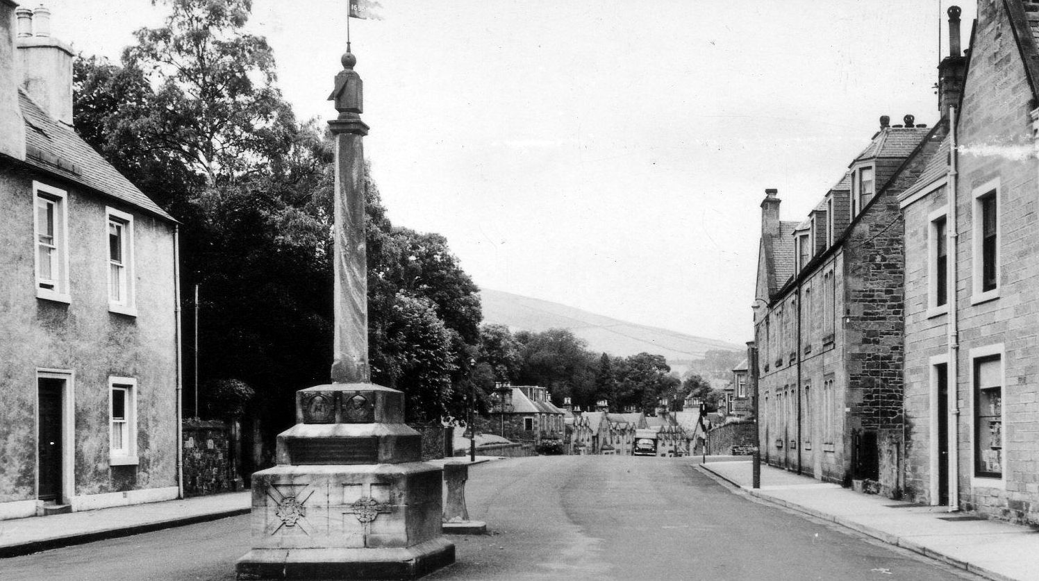 Tour Scotland: Old Photograph Scott Crescent Galashiels Scotland