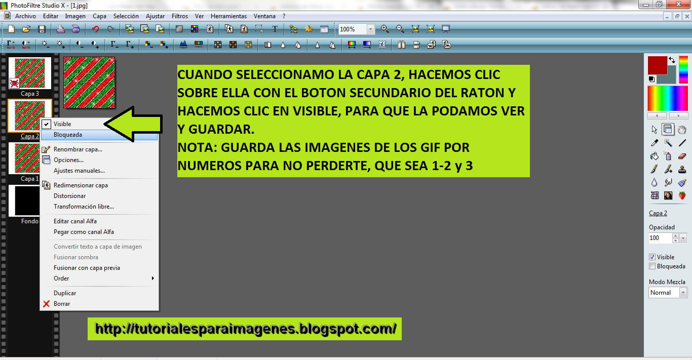 Tutoriales para Imágenes: TUTORIAL 7 - PHOTOFILTRE STUDIO X