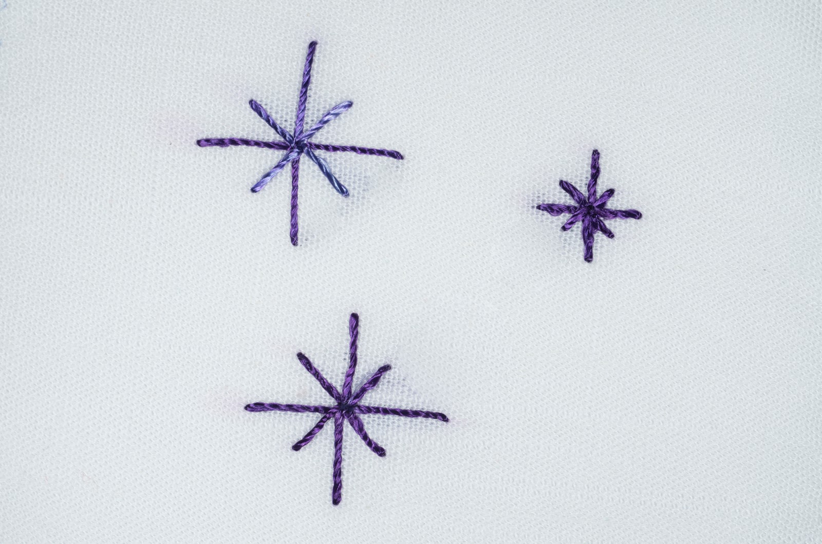 Melody Crust - Fiber Artist: Embroidery - Star Stitch