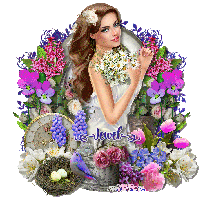 Délire2scrap Tutorials: FTU - Flowered Spring