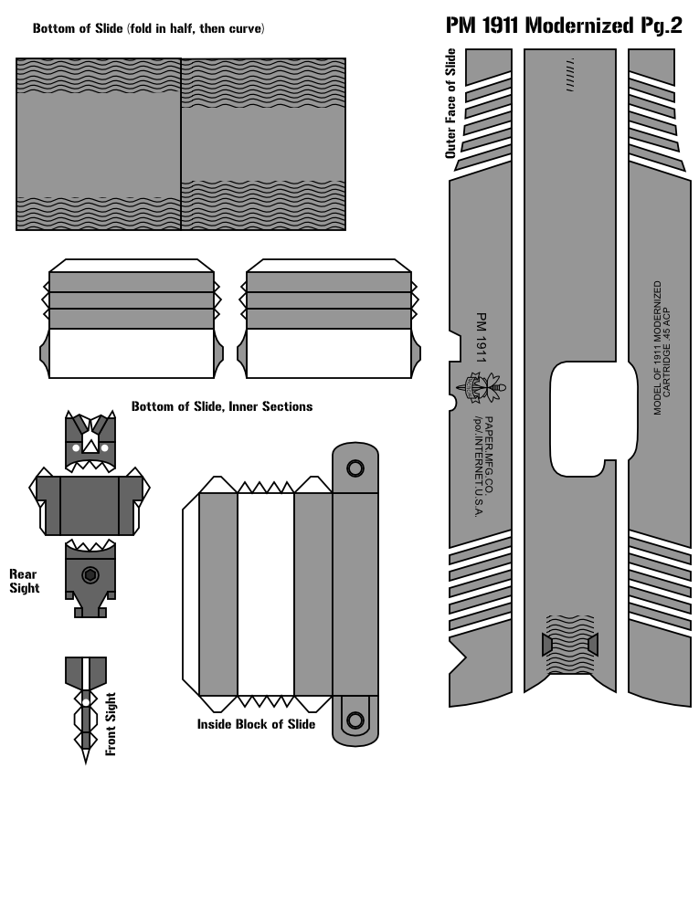 Planos pistola colt 1911