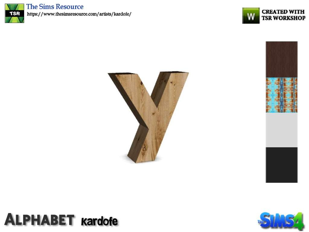 kardofe Creaciones Sims: ALPHABET
