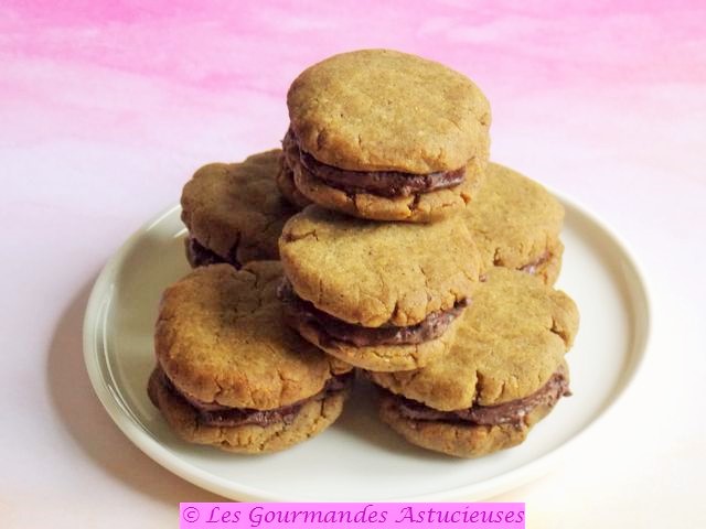Biscuits sans gluten fourrés au chocolat (Vegan)