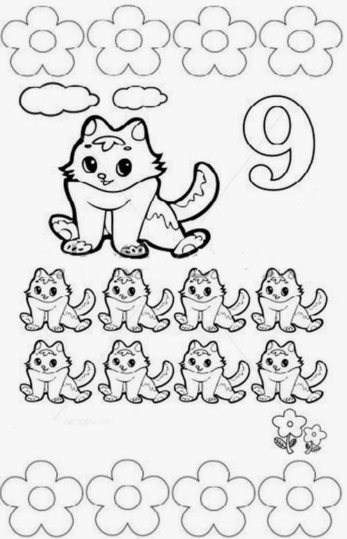 SET fise cu cifre de la 1 la 10 pentru copiii de gradinita Grupa mica ...