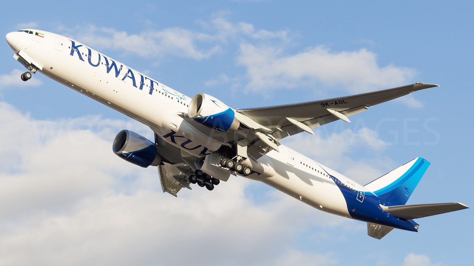 Puget Sound - Boeing Test Flights: 9K-AOL B777-300ER Kuwait Airways ...