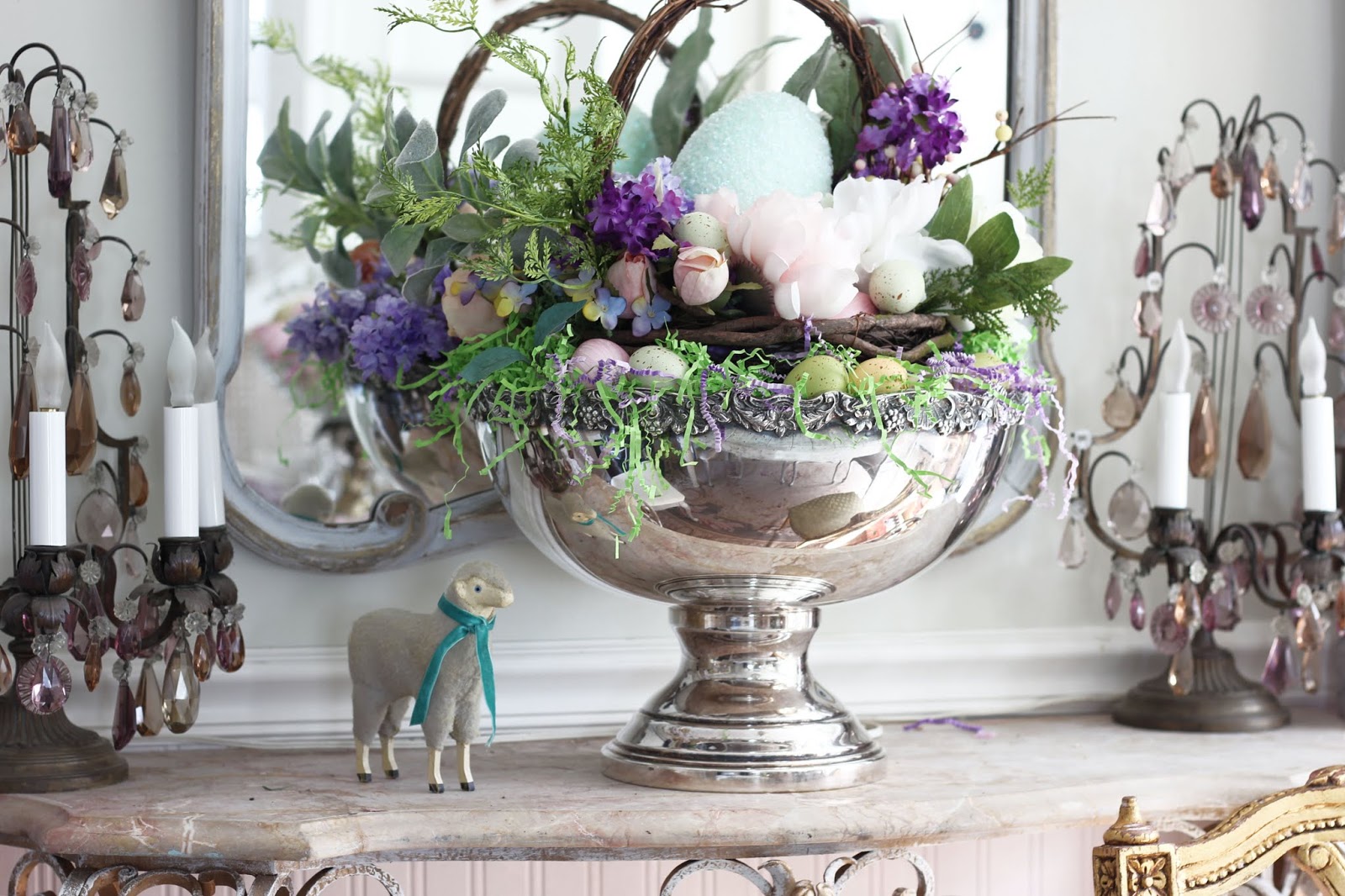 Maison Decor: Grand Easter Basket Centerpiece