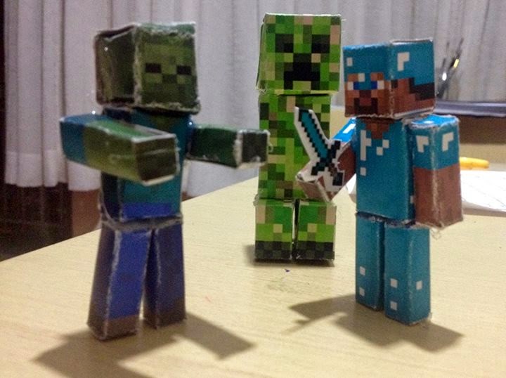 DIY Minecraft Figures | Aegean Drawn
